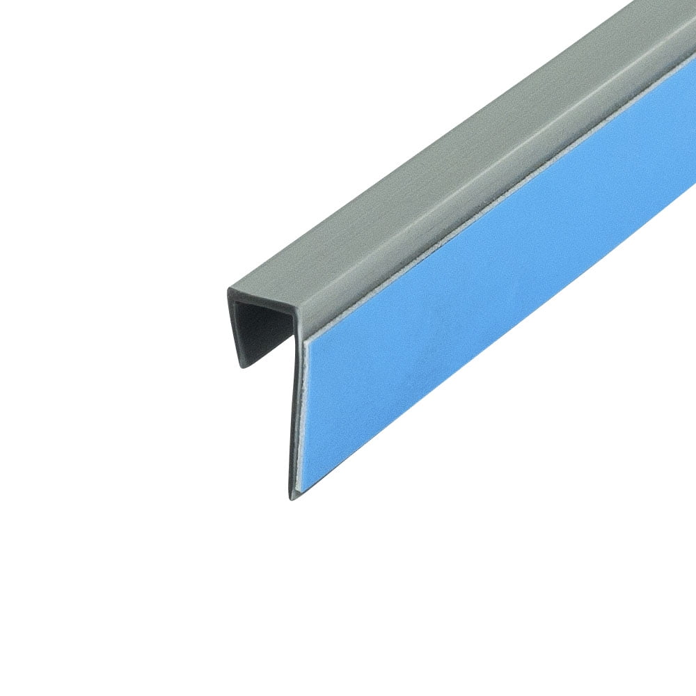 Outwater Plastic J Channel Fits Material 1/4 Inch Thick Silver PVC Cap ...