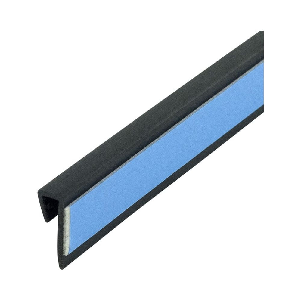 Outwater Plastic J Channel Fits Material 1/8 Inch Thick Black Styrene ...