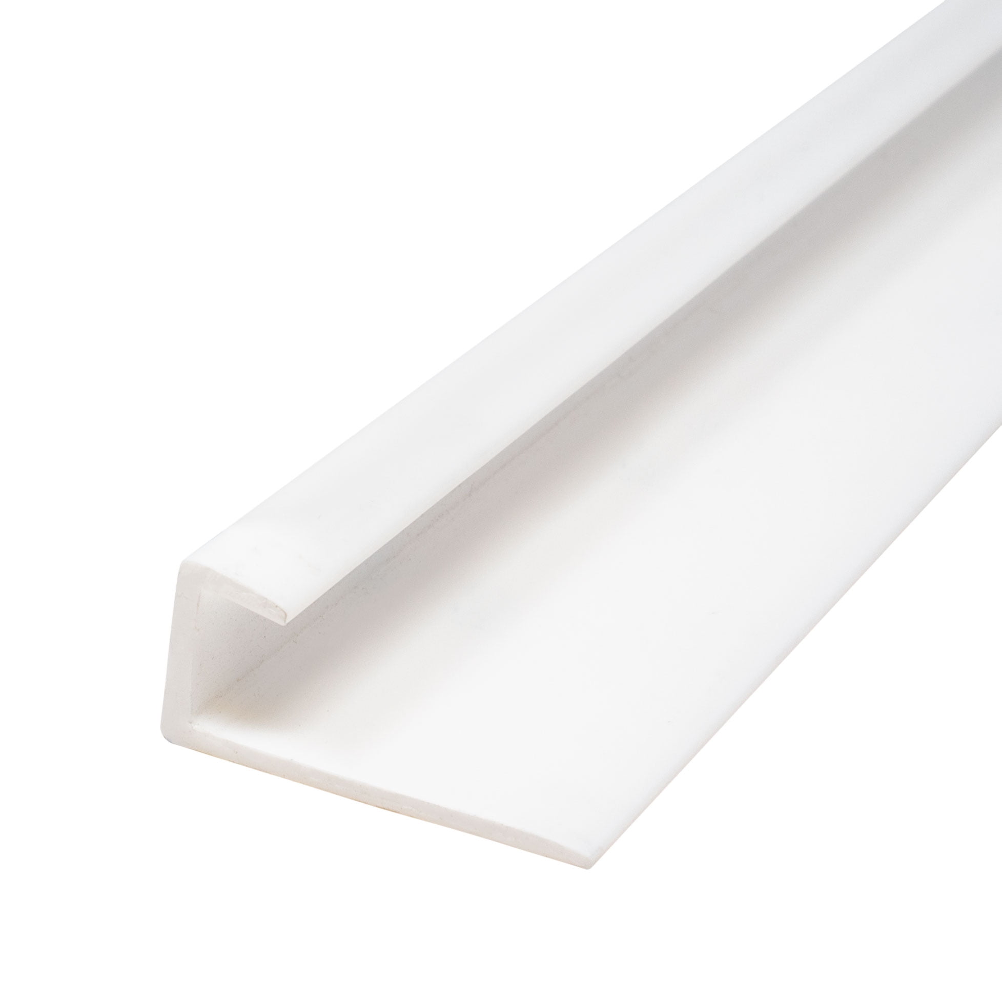 Outwater Plastic J Channel Fits Material 3/8 Inch Thick White Styrene ...