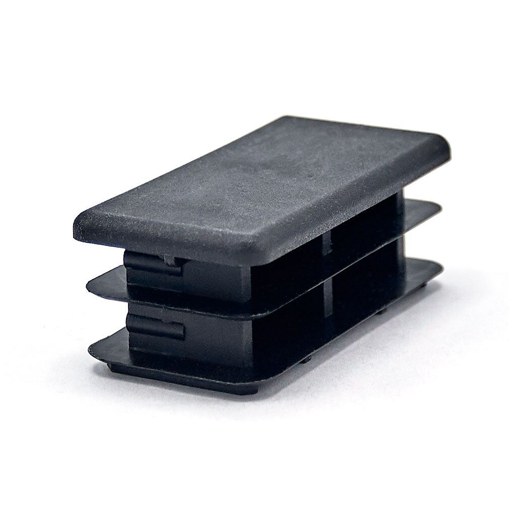 Outwater Plastic Rectangular End Cap for Tubing (12 Pcs.) | 1-1/2"x3 ...