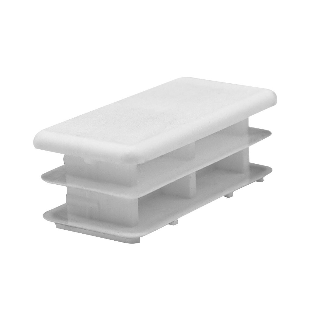 Outwater Plastic Rectangular End Cap for Tubing (8 Pcs.) | 1"x2" Tube ...