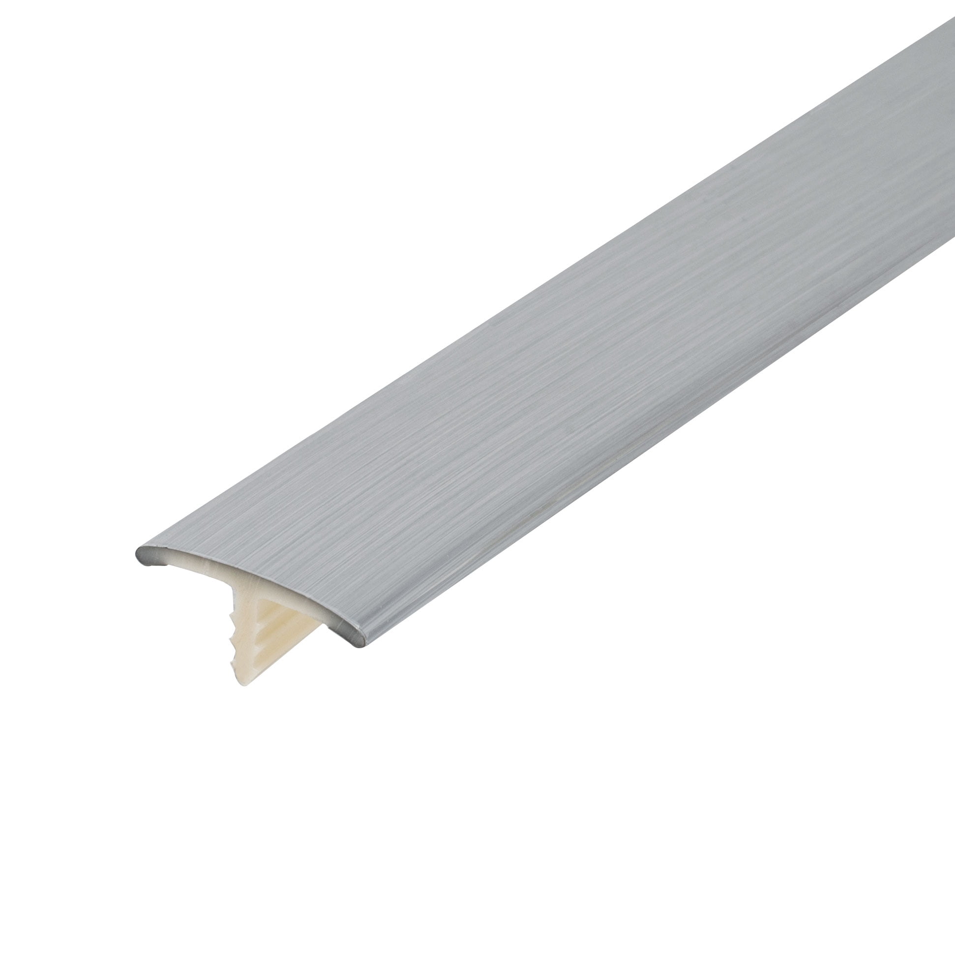 Outwater Plastic T Molding Tee Mldg 13/16" Brushed Chrome Flexible PVC ...