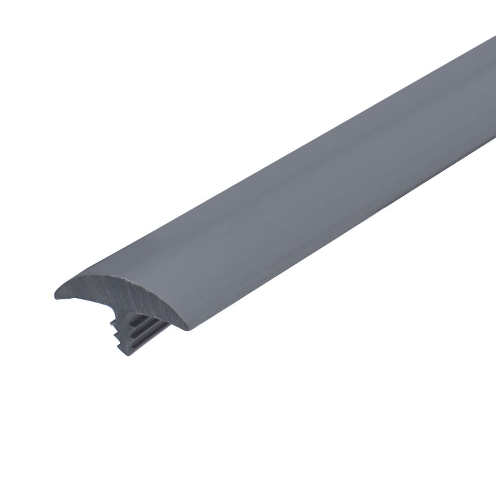 Outwater Plastic T Molding Tee Mldg 13/16" Silver Flexible PVC Round ...