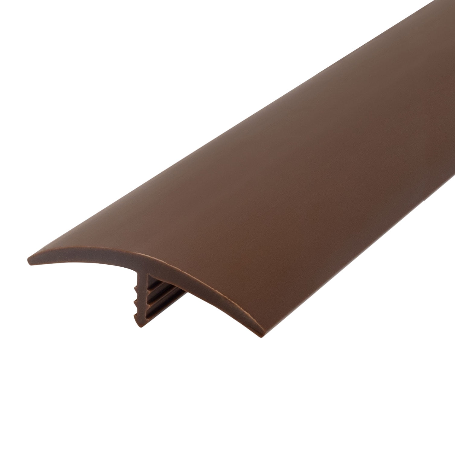 Outwater Plastic T-molding 1-1/2 Inch Milk Chocolate Brown Flexible ...
