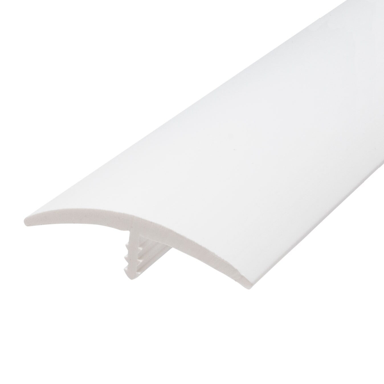 Outwater Plastic T-molding 1-1/2 Inch White Flexible Polyethylene ...