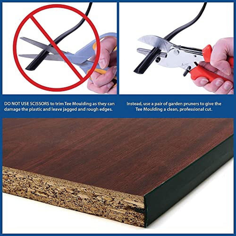 Outwater Plastic T-molding 1-1/4 Inch Milk Chocolate Flexible ...