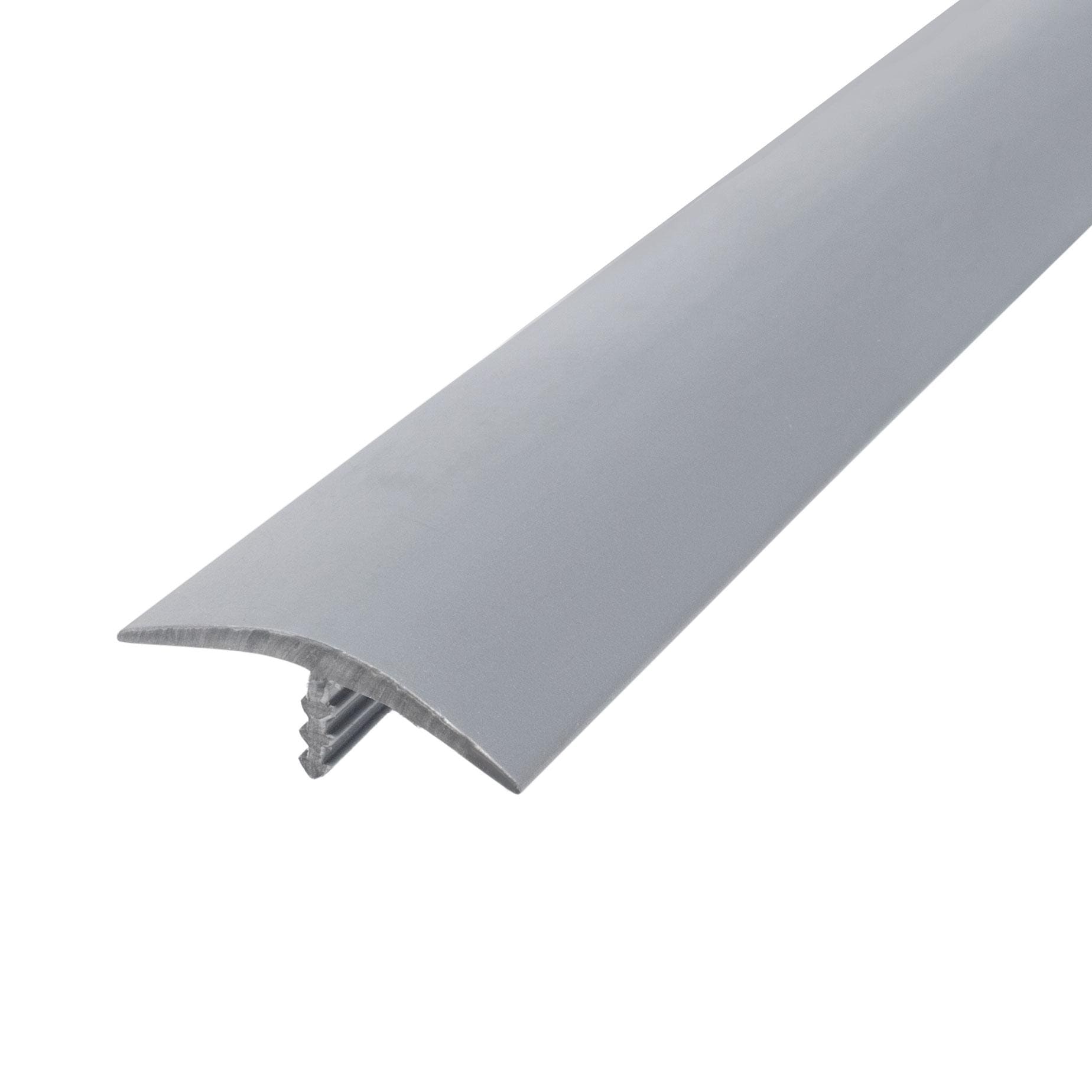 Outwater Plastic T-molding 1-1/4 Inch Silver Flexible Polyethylene ...