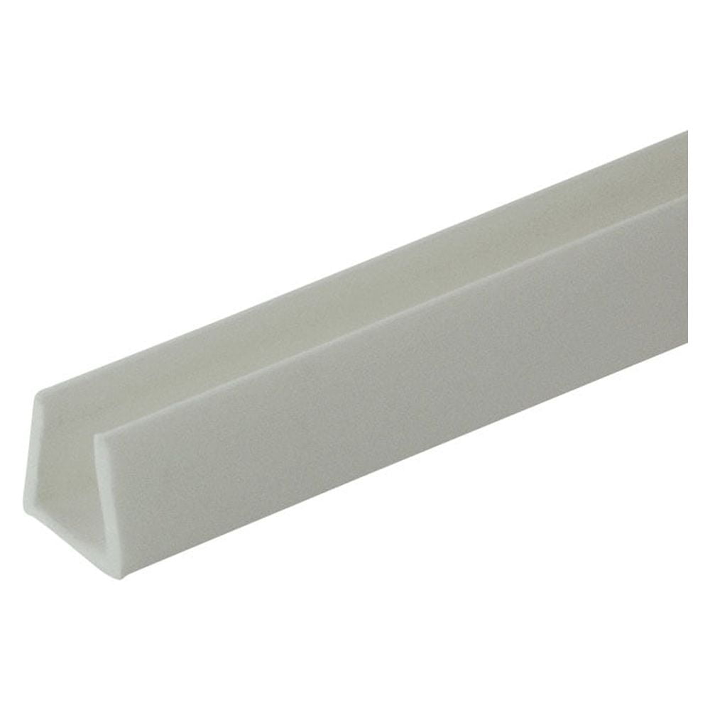 Outwater Plastics 141-WH White 1/4 Inch Styrene Plastic U Channel C ...