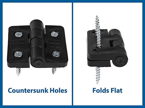 Outwater Plastics: 2'' x 2'' Polypropylene Butt Hinge | Black | 2 Pack ...