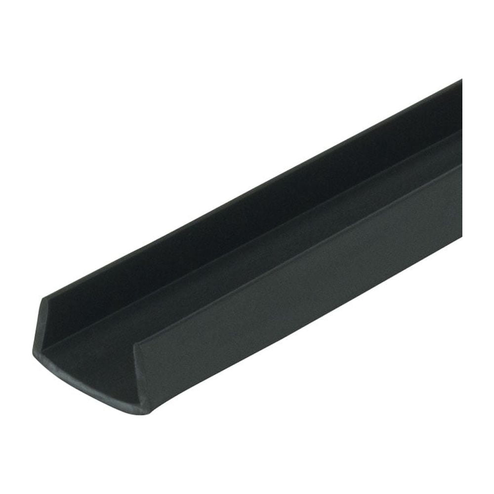 Outwater Plastics Black 1/2'' Styrene Plastic U-Channel/C-Channel 46 ...
