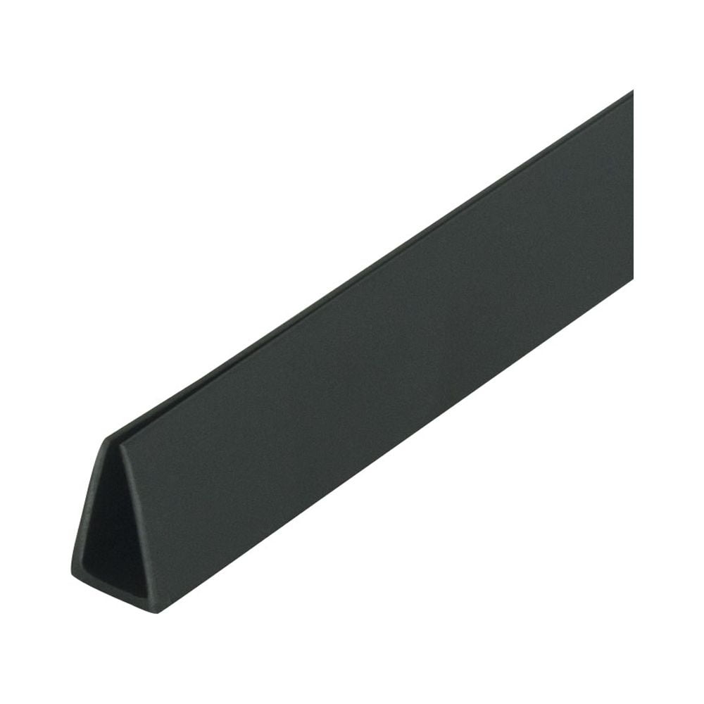 Outwater Plastics Black 1/4'' Styrene Plastic U-Channel/C-Channel 60 ...