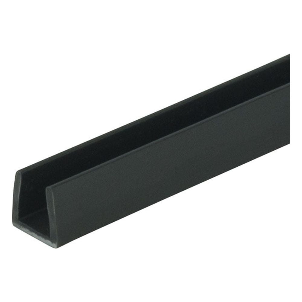 Outwater Plastics Black 1/4'' Styrene Plastic U-Channel/C-Channel 72 ...