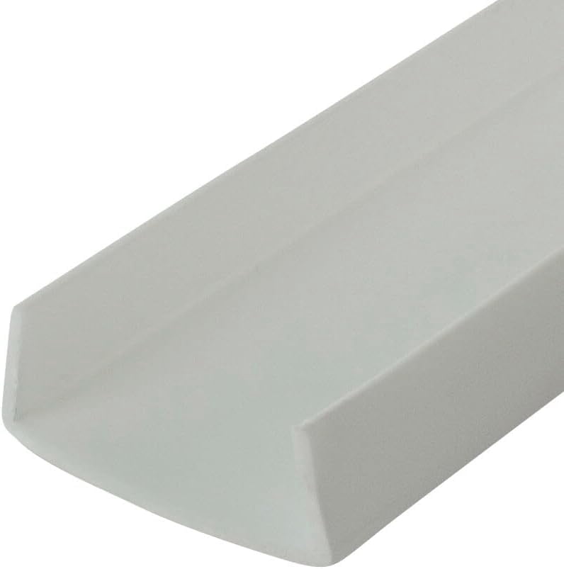 Outwater Plastics White 1-1/4'' Styrene Plastic U-Channel/C-Channel 72 ...