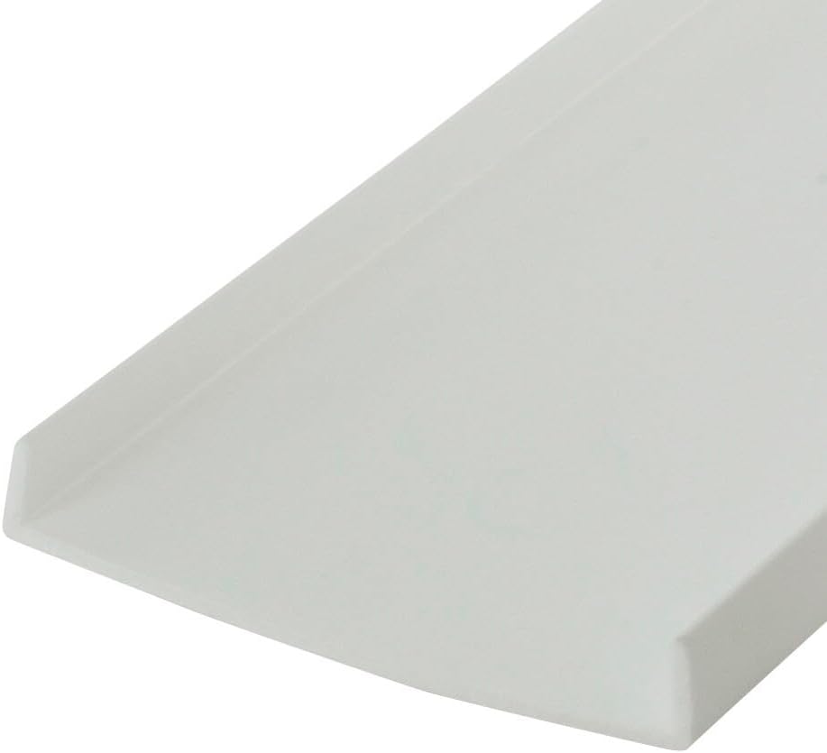 Outwater Plastics White 2'' Styrene Plastic U-Channel/C-Channel 72 Inch ...
