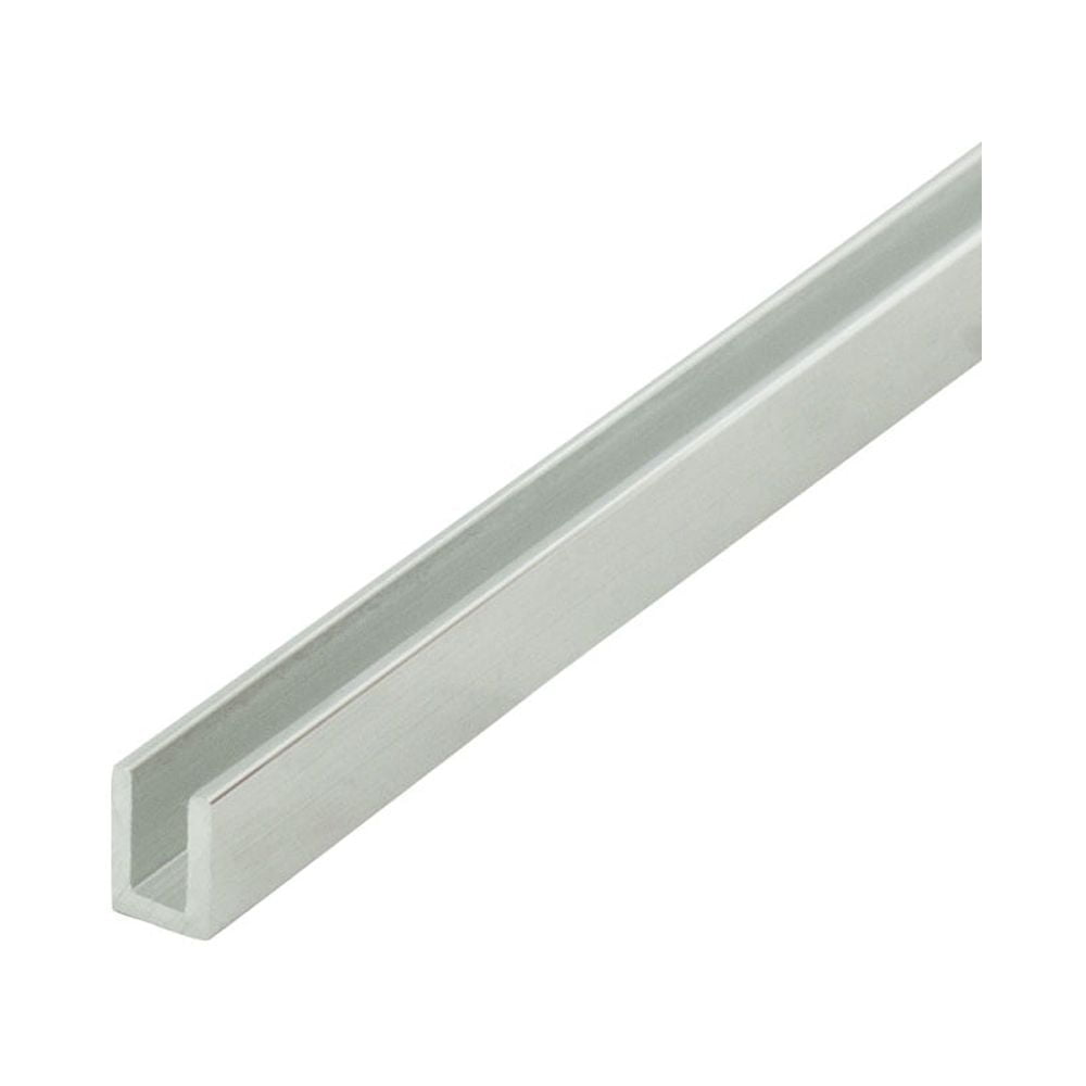 Outwater Polished Finish 1/8'' Inside Dimension Aluminum U-Channel 36 ...