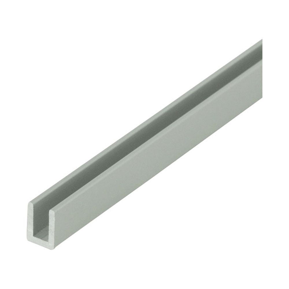 Outwater Satin Finish 1/8'' Inside Dimension Aluminum U-Channel 48 ...