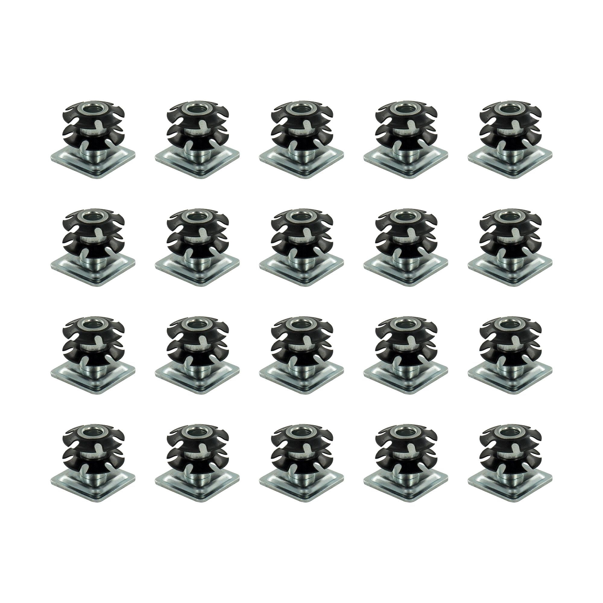 Outwater Square Double Star Metal Caster Insert with Thread DS71-366 ...