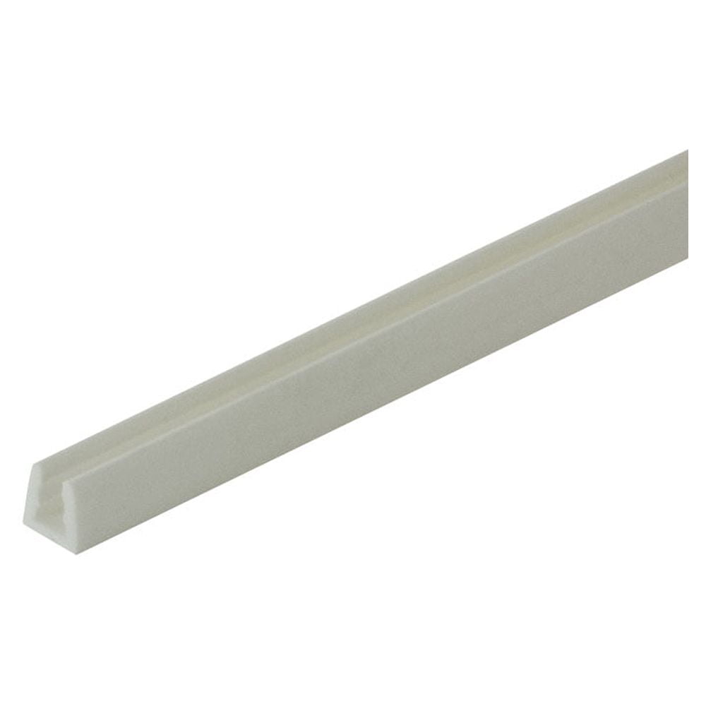 Outwater White Plastic U-Channel, Fits Panels 1/8" Thick, 3/16" Legs, 1 ...