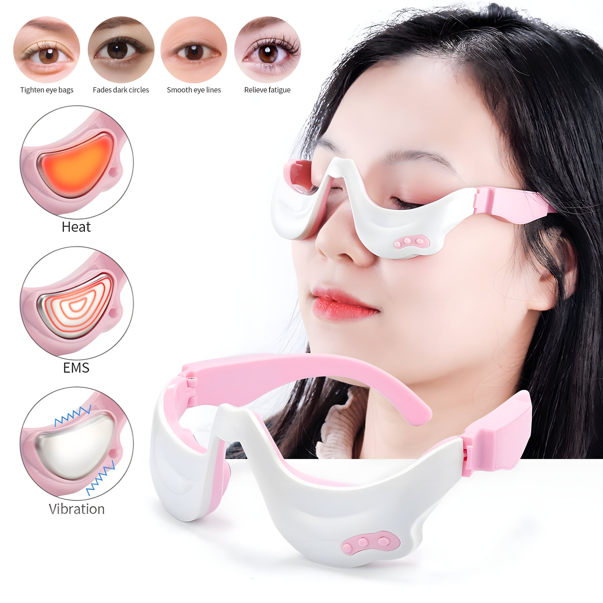 3D EMS Micro-Current Pulse Electrotherapy Eye Massager, Wrinkles/Dark ...