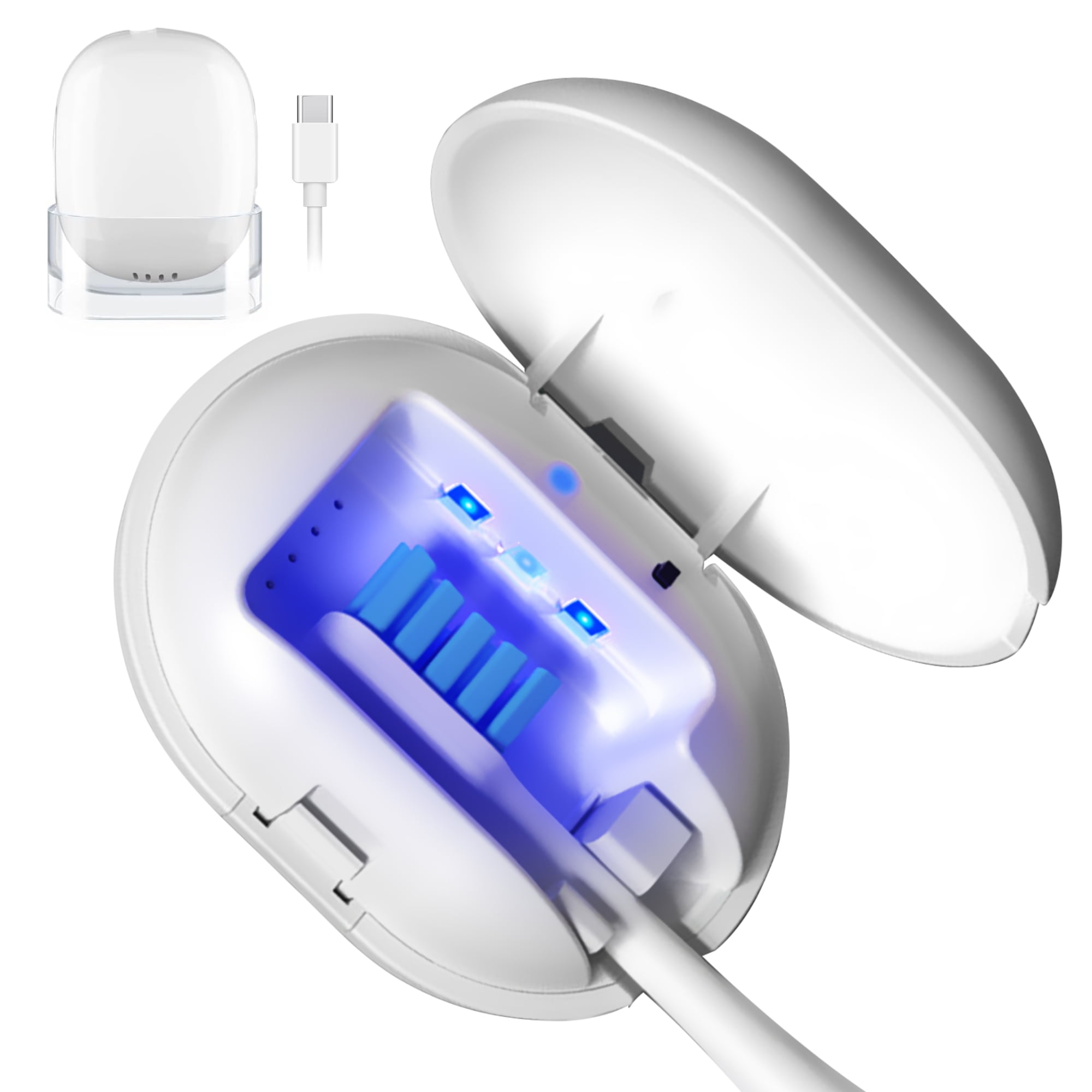 Ouwald UV Sanitizer Toothbrush Case, Portable Min Toothbrush Holder ...