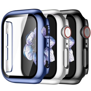 3.7" in GRAY LEATHER GRAY LINING TEMPERED GLASS 8-WATCH CASE - Walmart.com