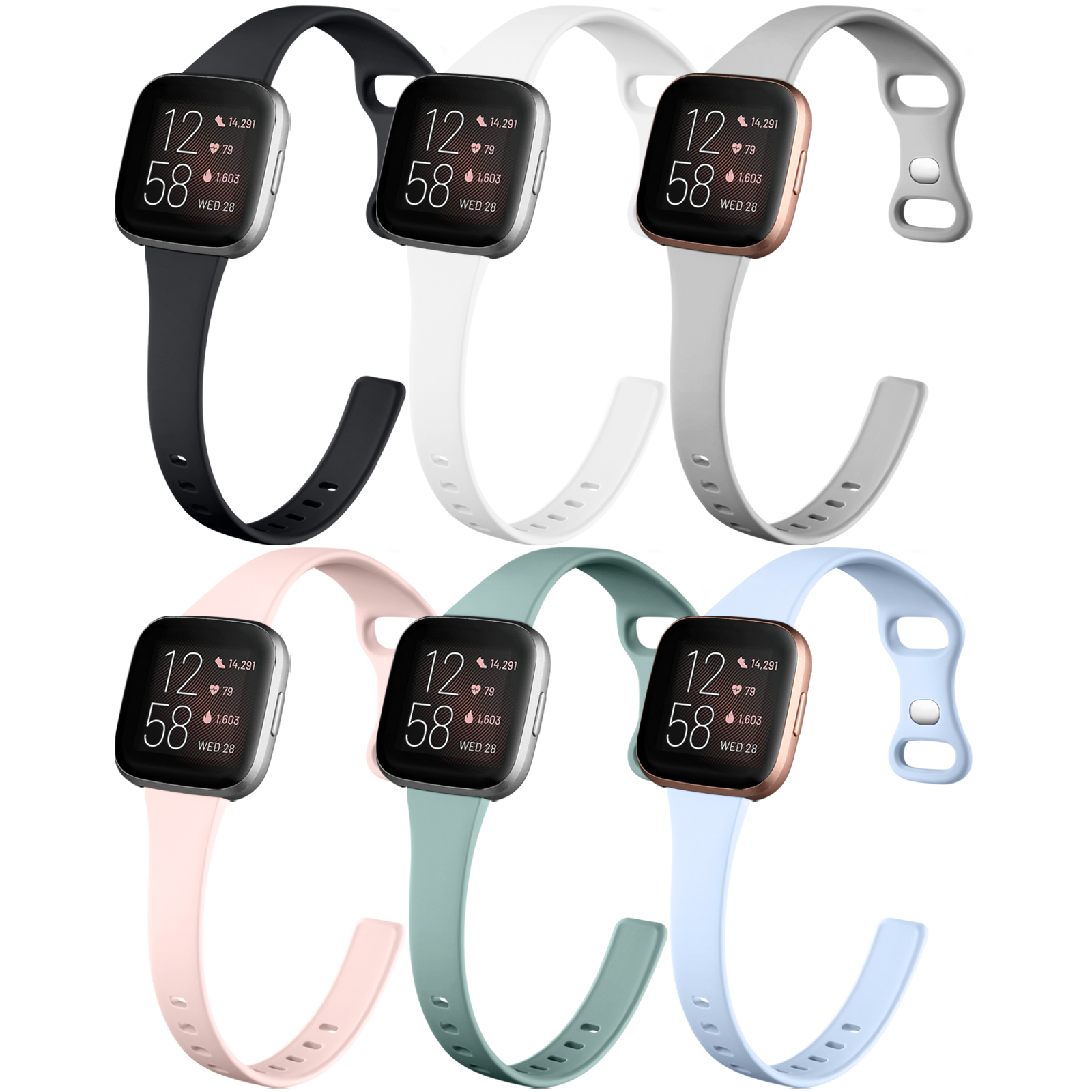 Posh Tech 2-Pack Silicone Sport Size Small Replacement Band for Fitbit ...