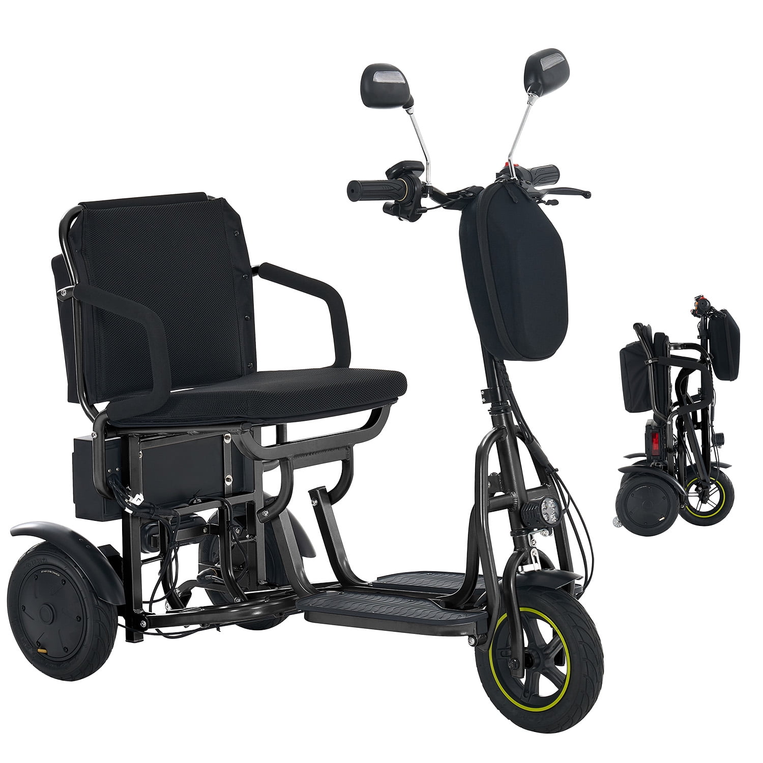 Ouyessir 3-Wheel Foldable Mobility Scooter for Adults and Seniors, 310 ...