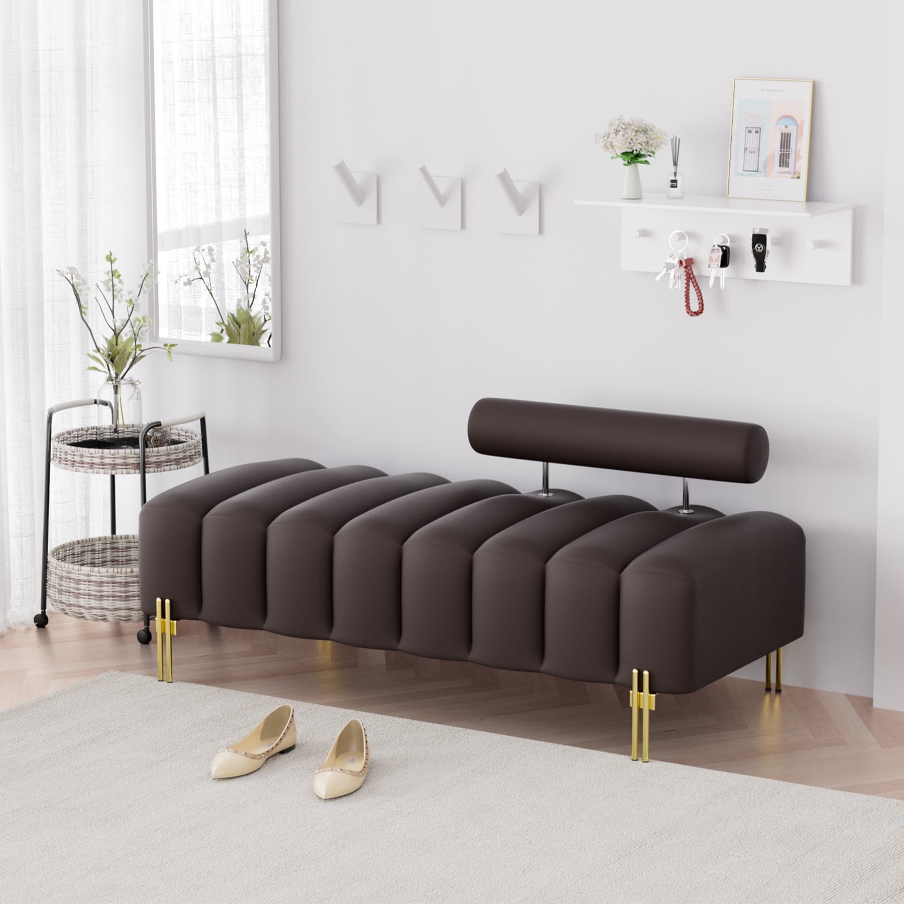 Ouyessir Small Loveseat Sofa Couch, 52.2" Modern Mini Sofa for Bedroom ...