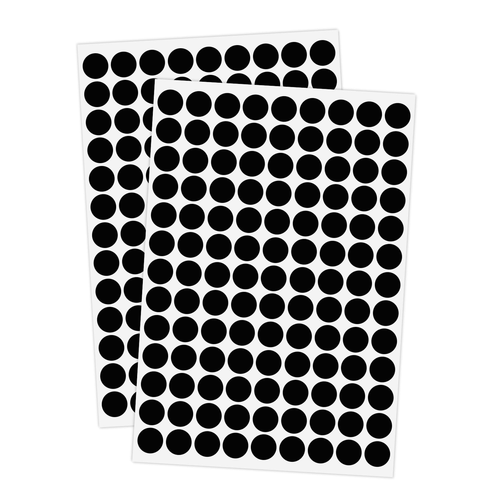 Ouzoustate 2340 PCS Black Circle Dot Stickers 1/2" Round Stickers ...