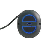 Oval 2 Button 5 Pin Switch Remote Control Replacement with USB and Blue ...