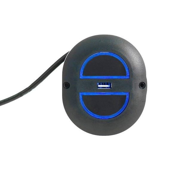 Oval 2 Button 5 Pin Switch Remote Control Replacement with USB and Blue ...