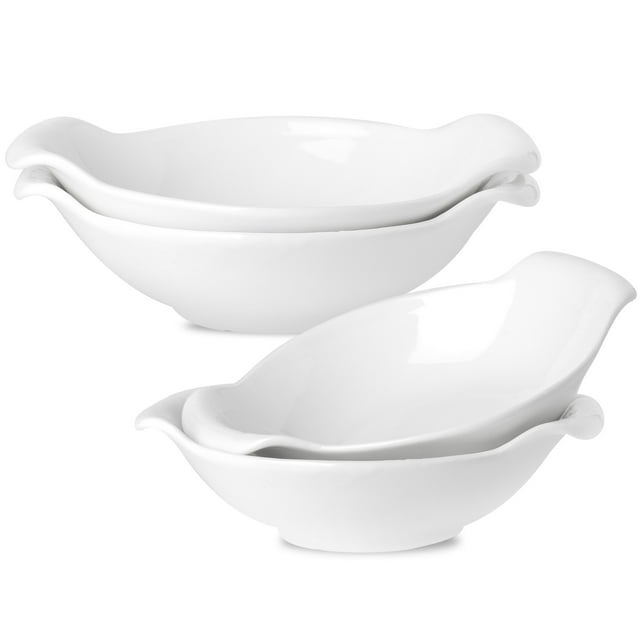Oval Au Gratin Baking Dishes Oven Safe, 4 Pc. Dish Set, Ceramic Baking ...