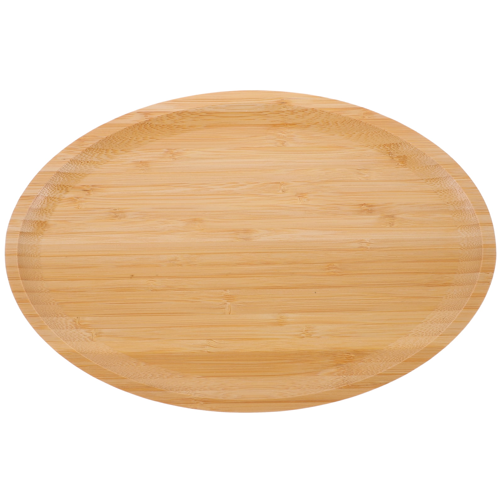 Oval Bamboo Tray Cupcake Serving Plate Smooth Bamboo Catering Plate ...