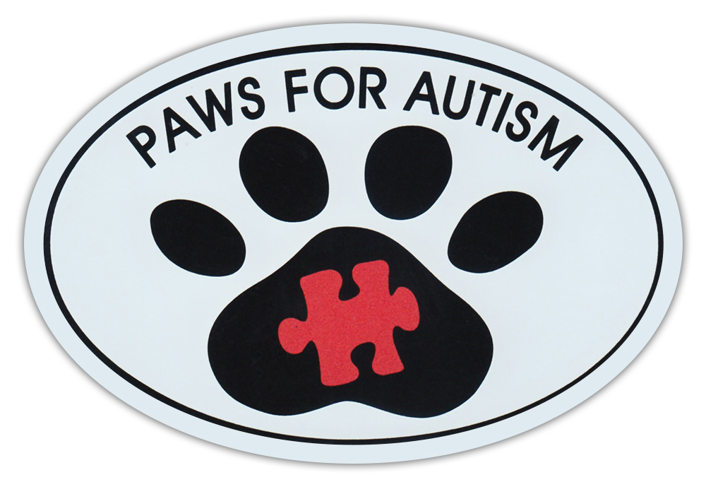 Oval Car Magnet - Paws For Autism - Dog Walk/Run Support Event ...