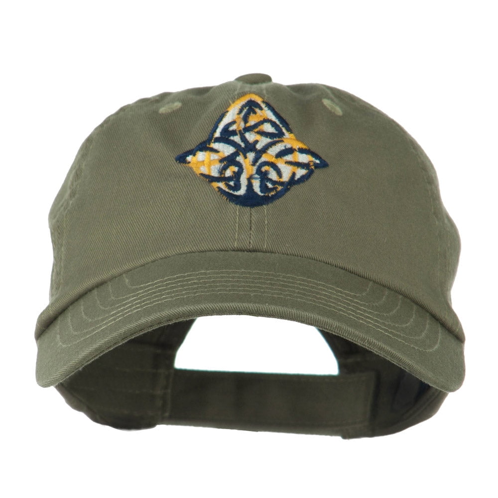 Oval Celtic Embroidered Cap - Olive OSFM - Walmart.com
