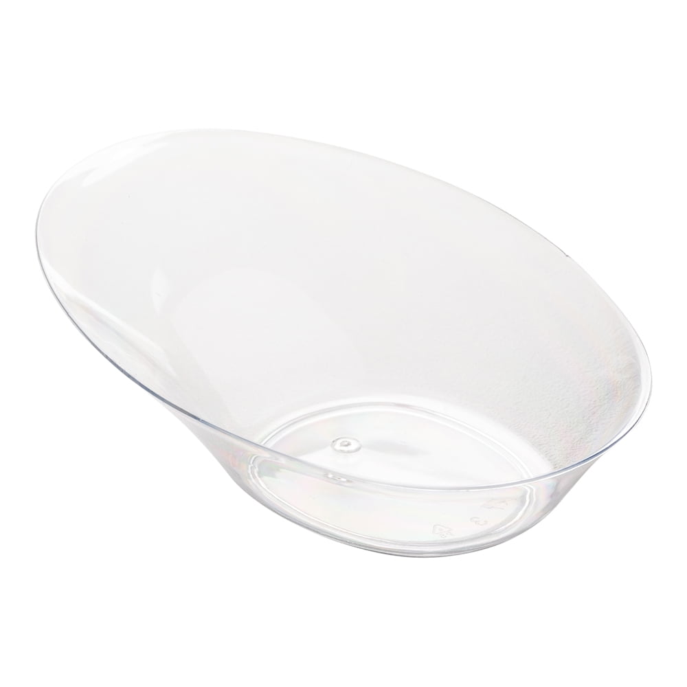 Oval Clear Plastic Ellipse Dish - 4" x 3" x 1 1/4" - 100 count box ...