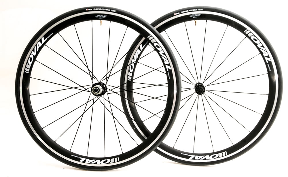 Oval Concepts 535 700c Carbon / Alloy Road Bike Wheelset + Tires ...