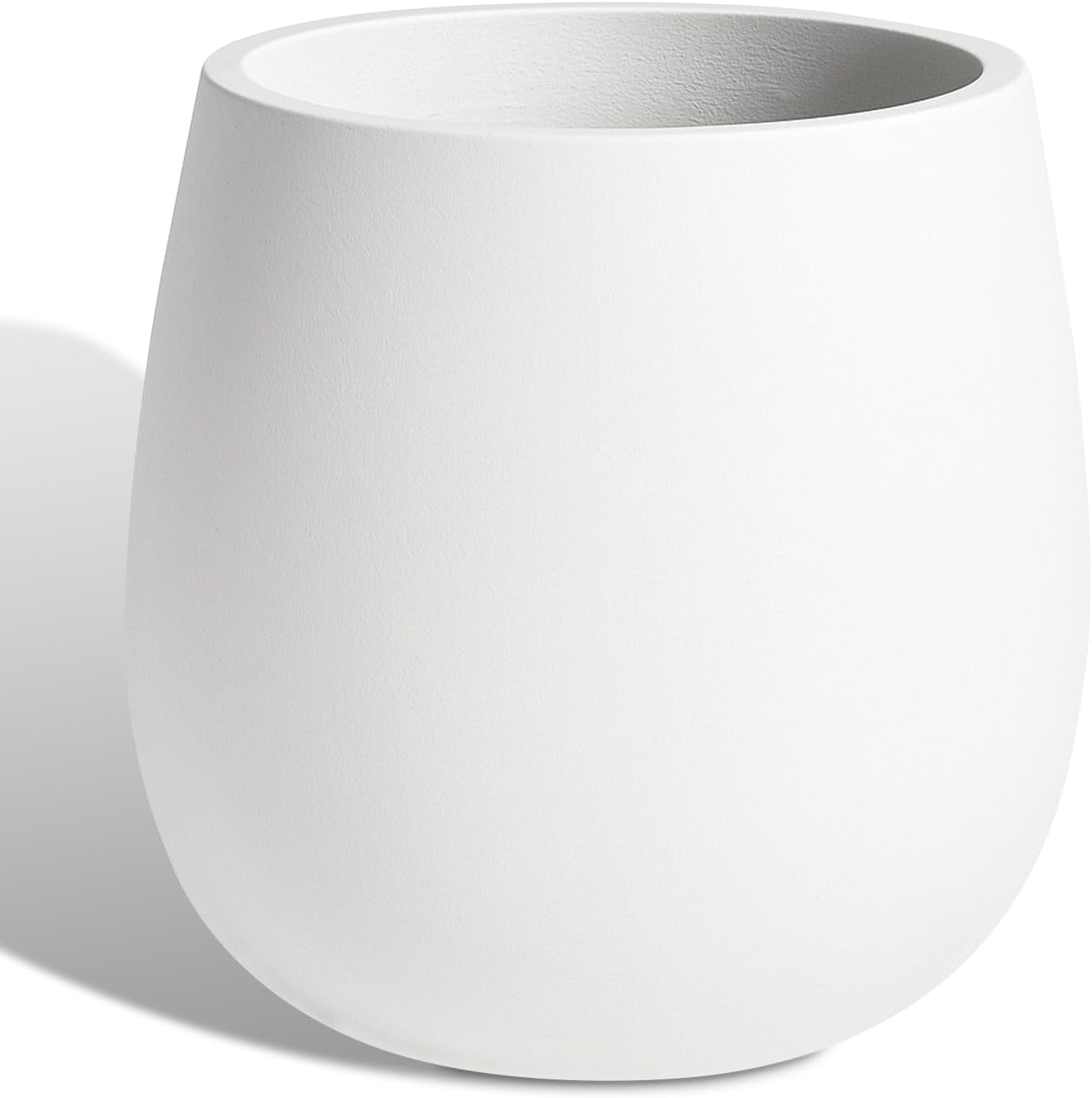Oval Concrete Planters for Outdoor Plants, Large Tall Cement Flower ...