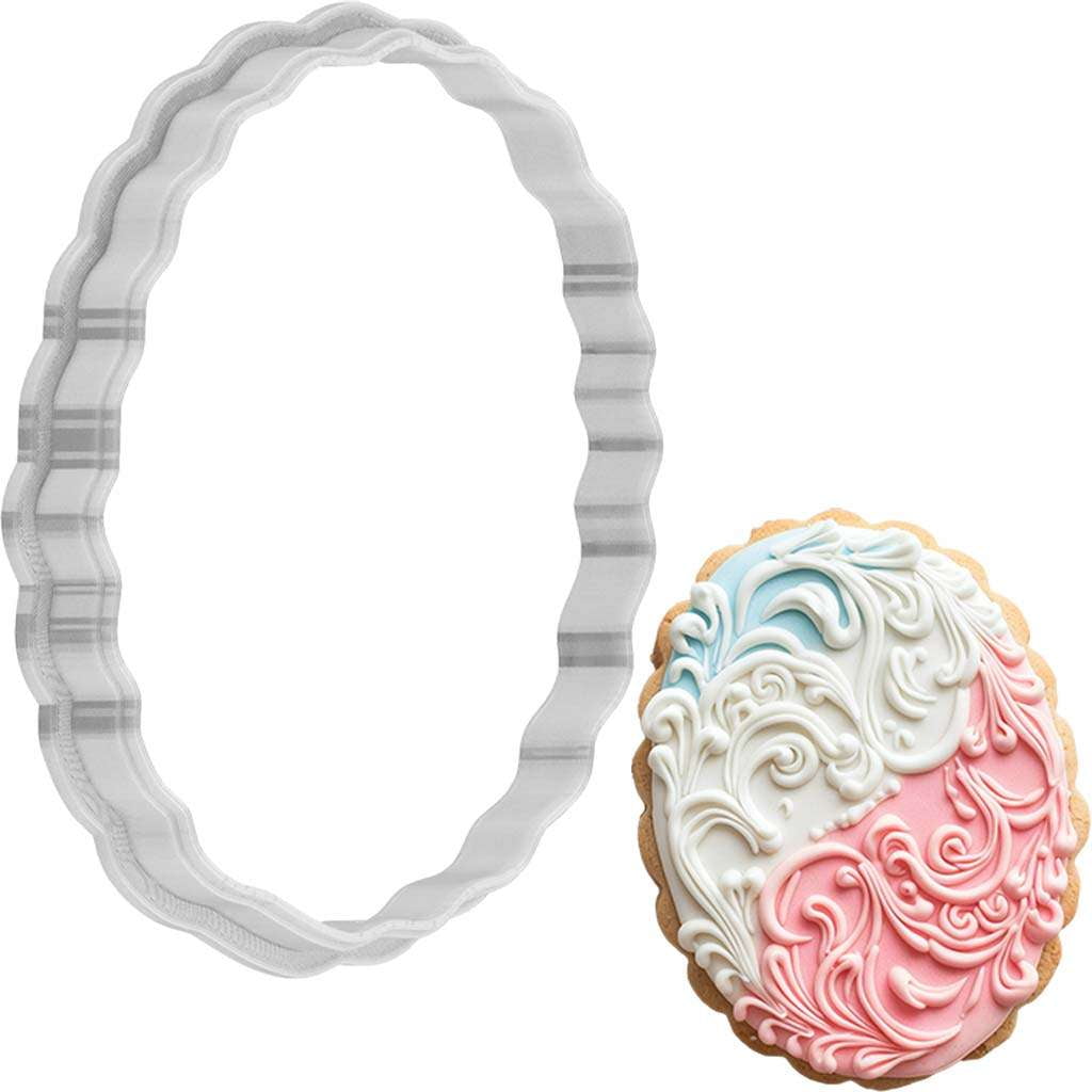 Oval Cookie Cutter 4 Inch Made in USA by WONDERTORY - Walmart.com