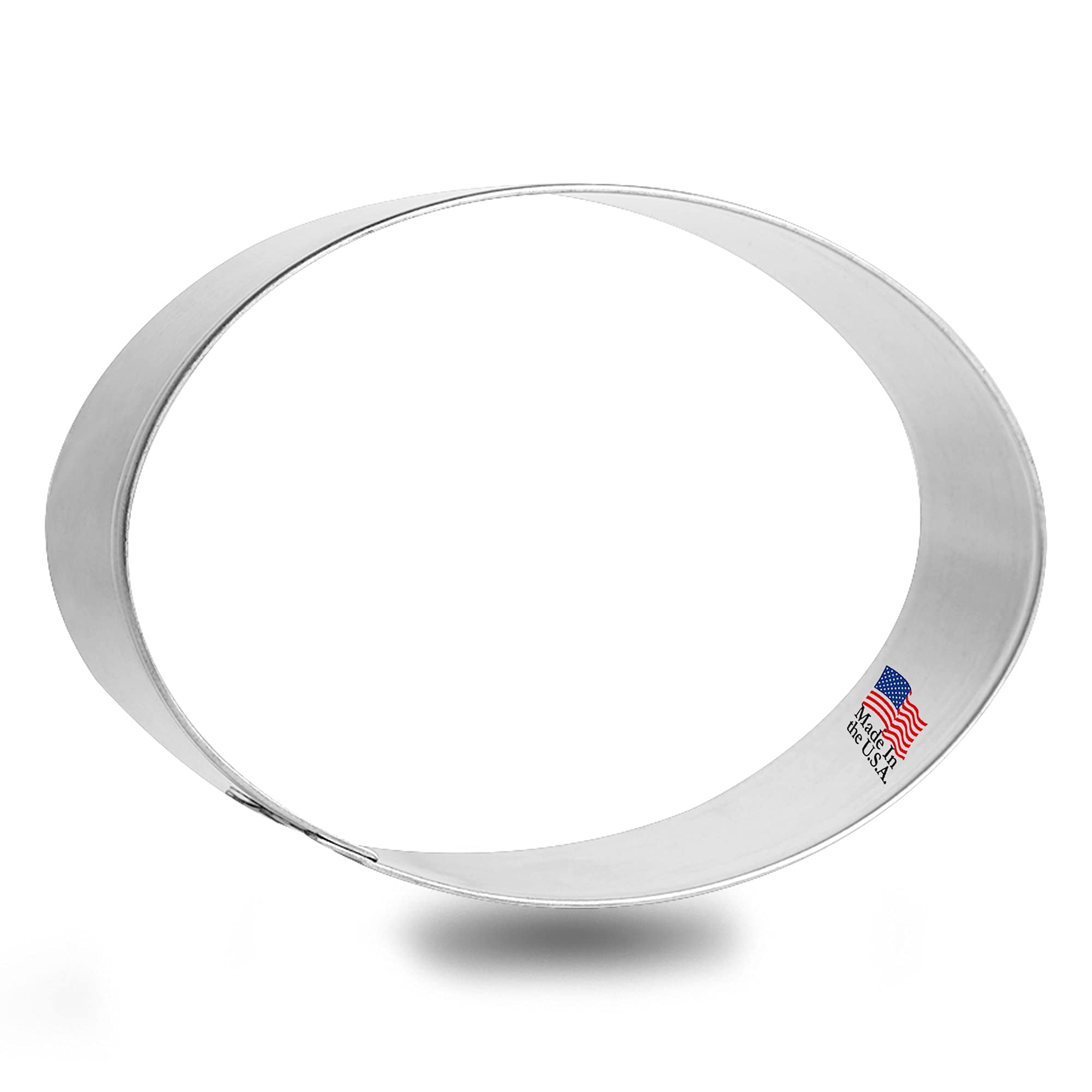 Oval Cookie Cutter 4 in by 2.75 in B0708 - Foose Cookie Cutters - USA ...