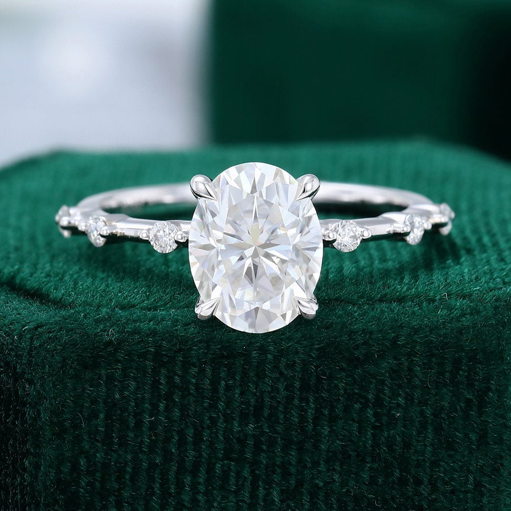 Oval Cut Diamond Ring/Pear Diamond 14k Gold ring/Christmas gift ring ...