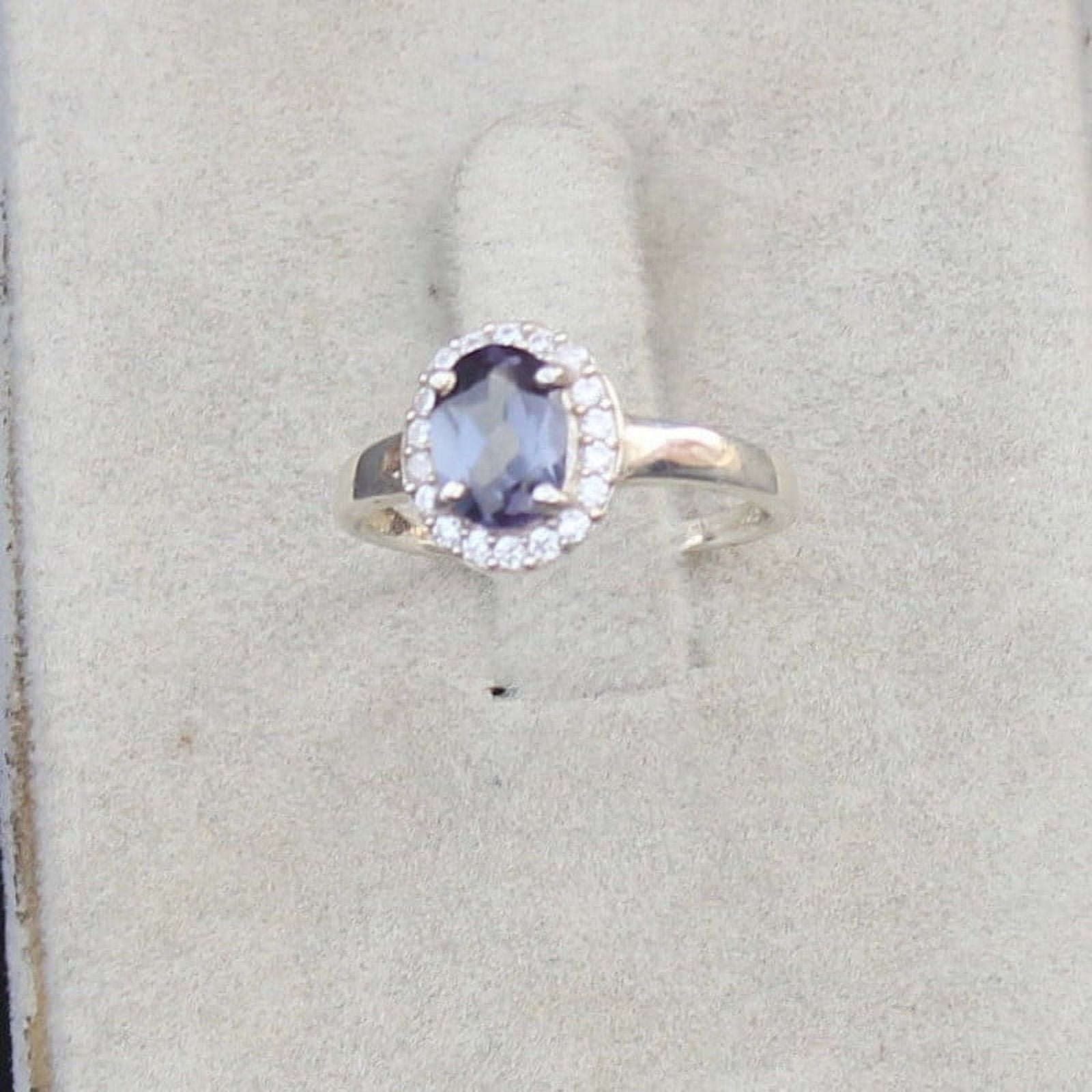 Oval Cut Purple Alexandrite Ring, 925 Sterling Silver Proposal Ring ...