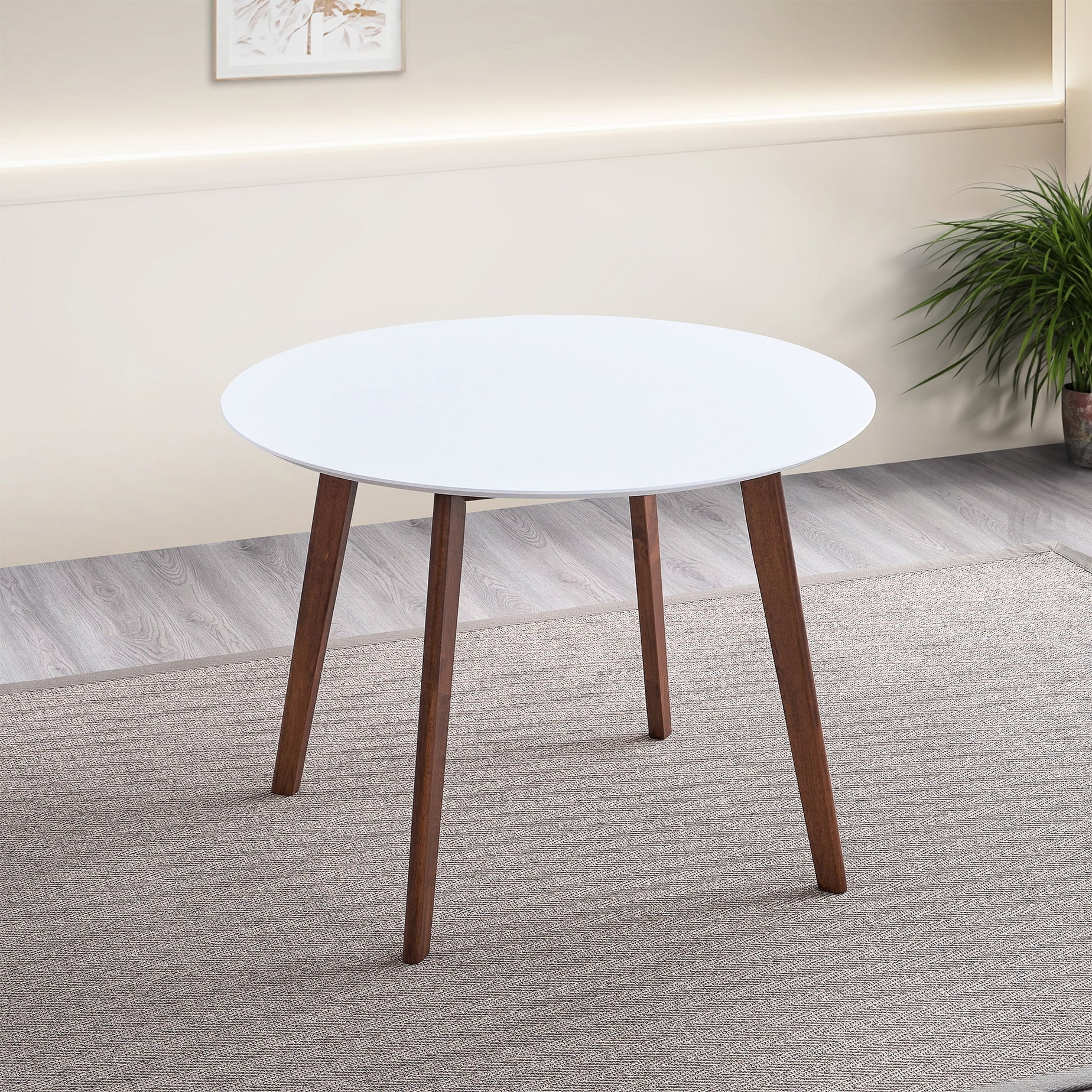 Oval Dining Table / High-Quality Materials, 39.4 in Depth, Seats 4 ...