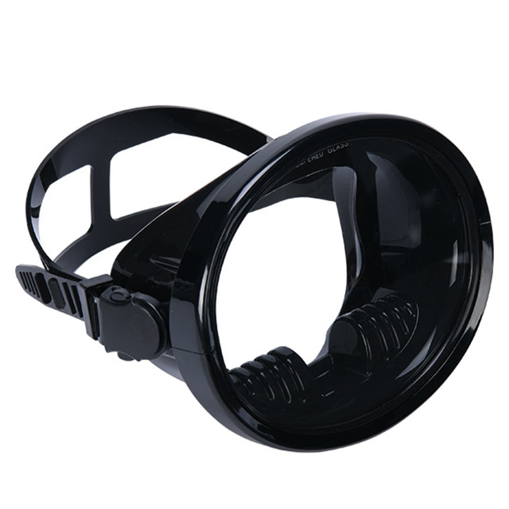 Oval Diving Mask Spearfishing Mask Classic Retro-Style Panoramic Wide ...