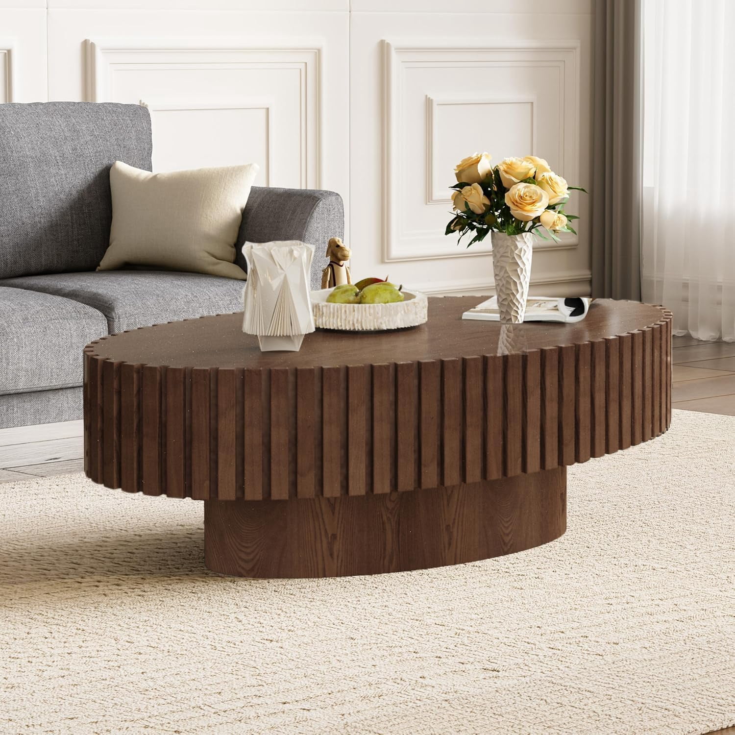 Oval Drum Coffee Table