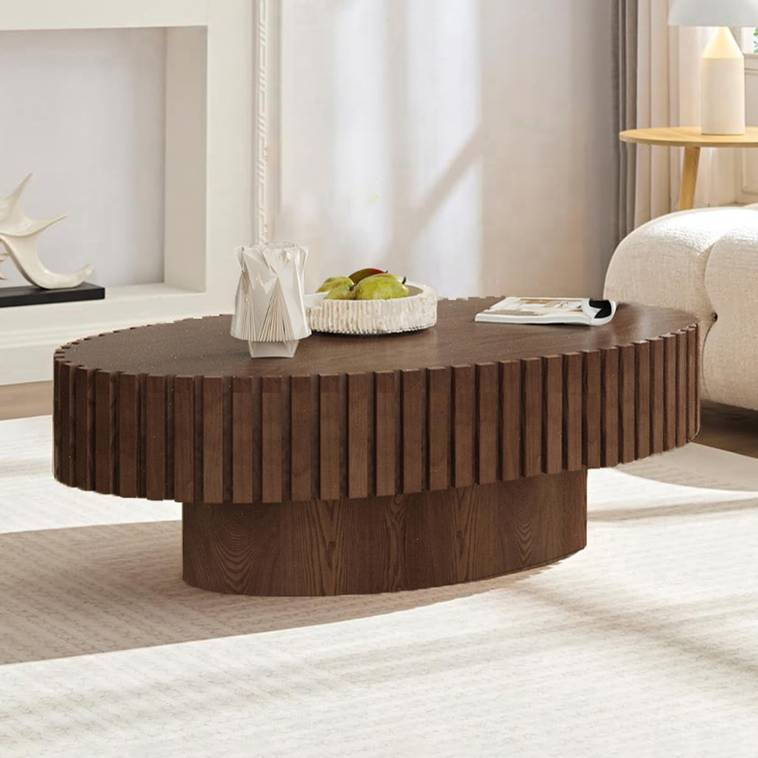 Oval Drum Coffee Table