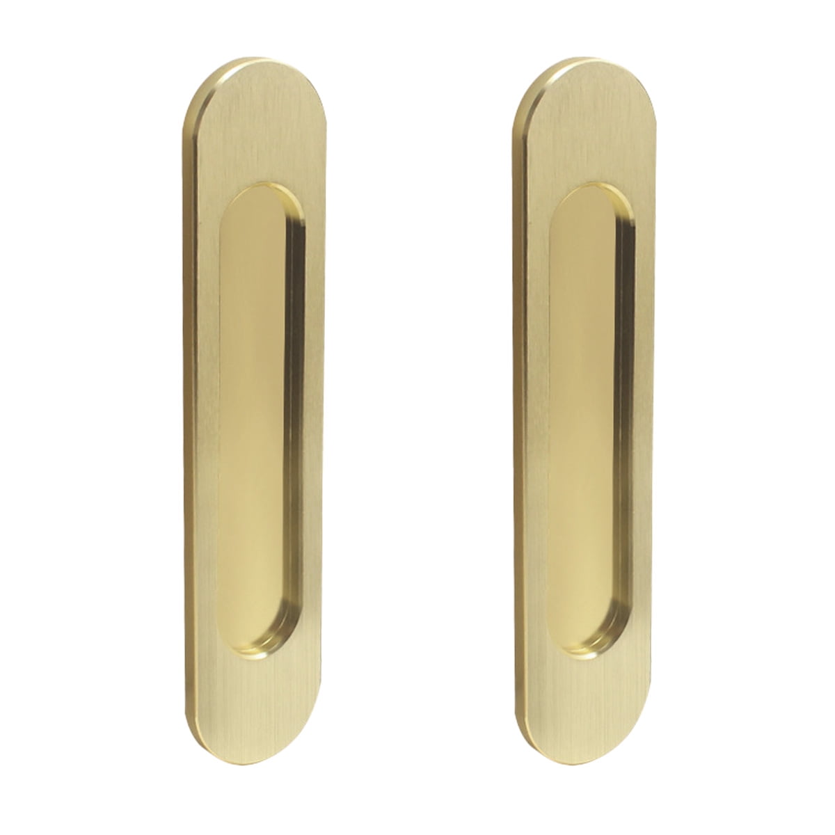 Oval Embedded Door Handles For Furniture, Self-Stick Oval Sliding Door ...