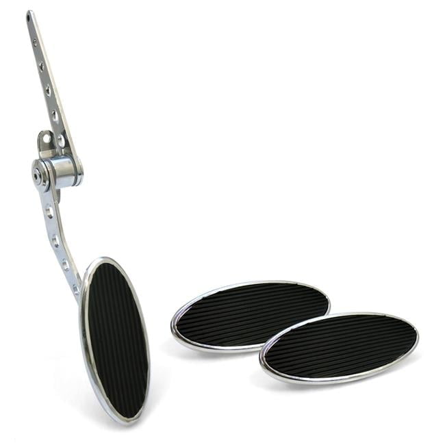 Oval Firewall Mount Gas Pedal with Large Oval Brake & Clutch Pad ...