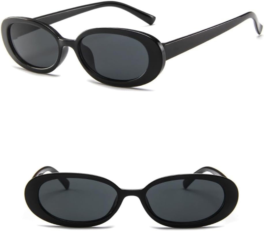 Oval Frame Sunglasses Cow Color Sun Shades Glasses Small Women ...