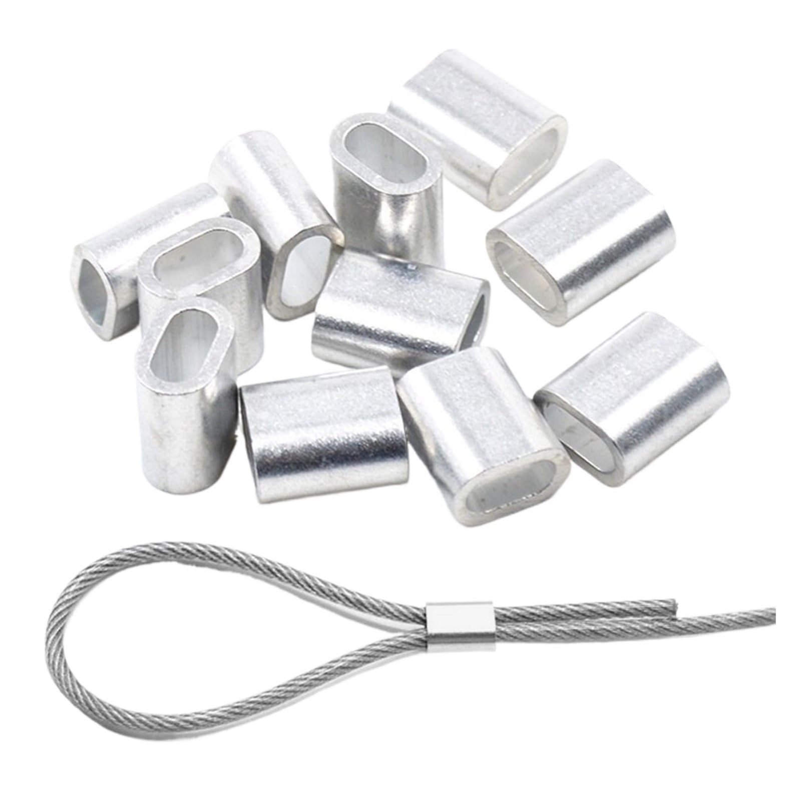 Oval M1.2-M12 Aluminum Sleeve Wire Crimp Sleeve Fixing Clip Wire ...